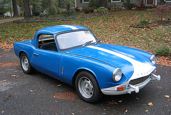 Triumph Spitfire Side & Top Stripes and other Color Schemes